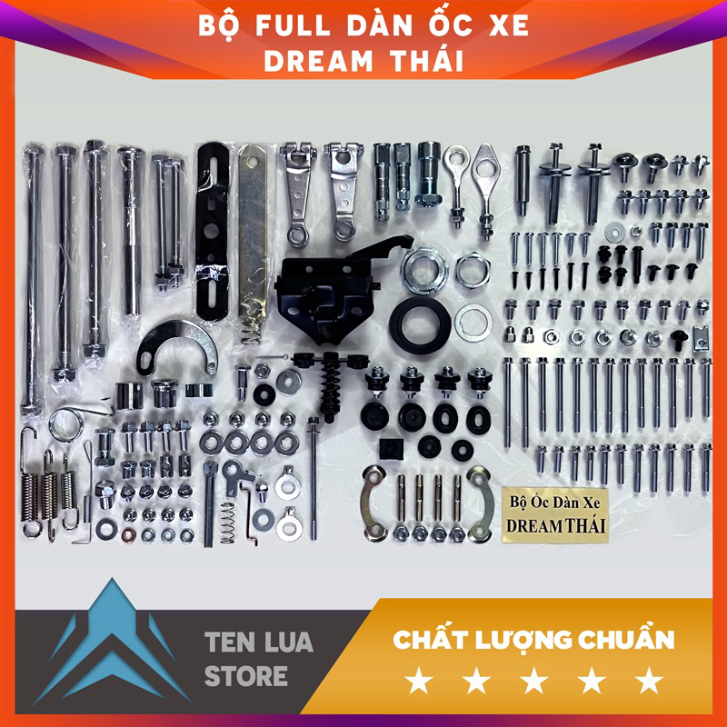 Bộ ốc xe Dream Thái,Dream Việt,Dream Lùn,Wave Alpha/ZX/RS/A/S100, Club ...