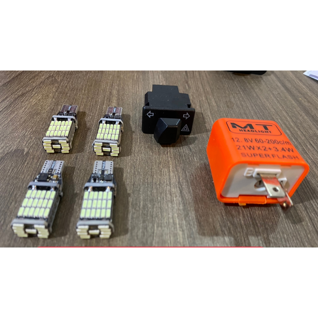 Combo Haza + 4 Bóng T15 Siêu Sáng Gắn Wave A 50/100/110, Wiiner, blade ...