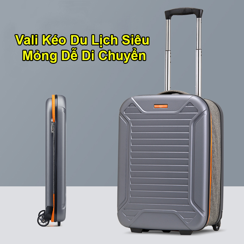 Vali Kéo Du Lịch Cao Cấp Gấp Gọn, Valy Siêu Mỏng Hợp Kim Nhôm Siêu chắc ...