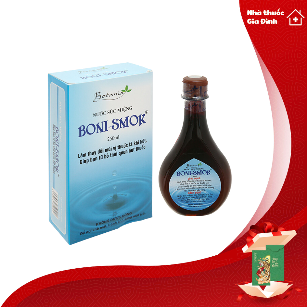 Nước súc miệng Boni Smok, Hỗ trợ giảm hôi miệng, giúp thơm miệng, làm ...