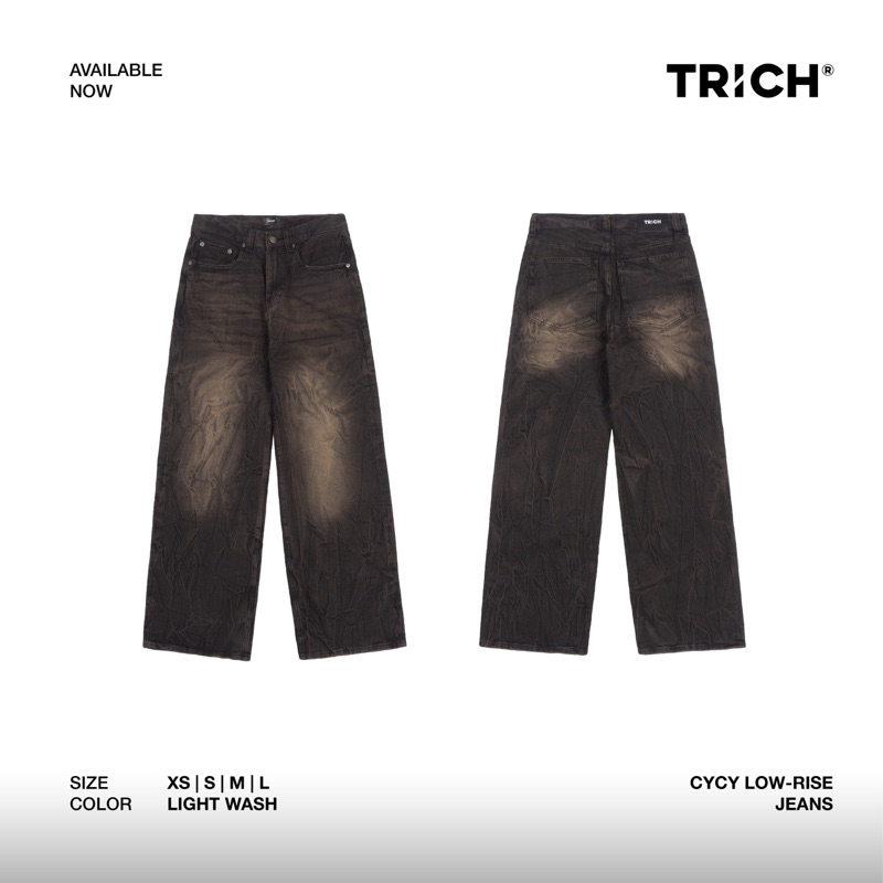 CYCY LOW-RISE JEANS ( QUẦN ỐNG RỘNG TRICH) | Shopee Việt Nam