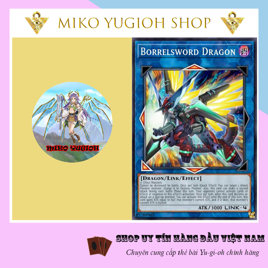 [ Miko Yugioh ] Thẻ Bài Yugioh Chính Hãng Tiếng Nhật Borrelsword Dragon ...