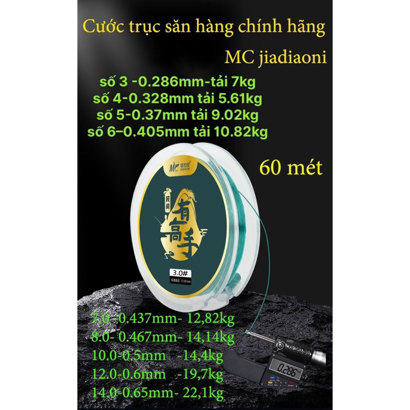 Cước trục săn hàng MC 60m chính hãng, sợi cước dai mềm, tải cá cao | Shopee Việt Nam