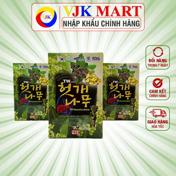 Nước Bổ Gan Hàn Quốc TW Hovenia Dulcis hộp 30 gói - VJK Mart | Shopee Việt Nam