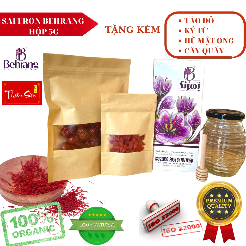 Nhụy Hoa Nghệ Tây Iran, Saffron Behrang chính hãng loại Super Nergin ...