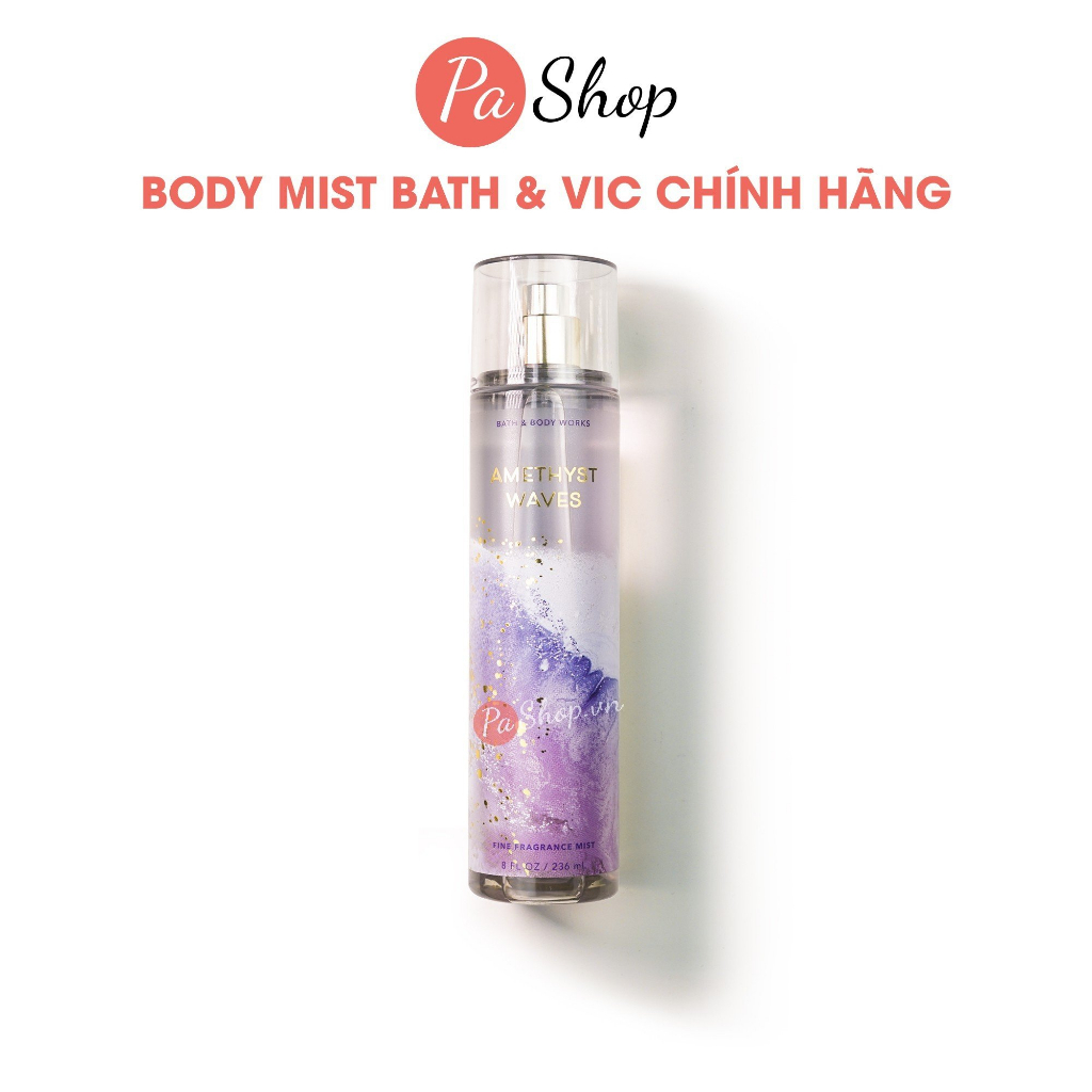 Body mist Amethyst Waves xịt thơm toàn thân | Shopee Việt Nam