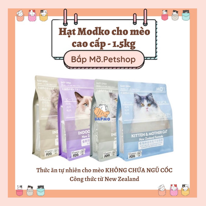 Hạt MODKO Thức Ăn Cho Mèo Con Mèo Bầu Và Mèo Mọi Lứa Tuổi | Hạt Trộn ...