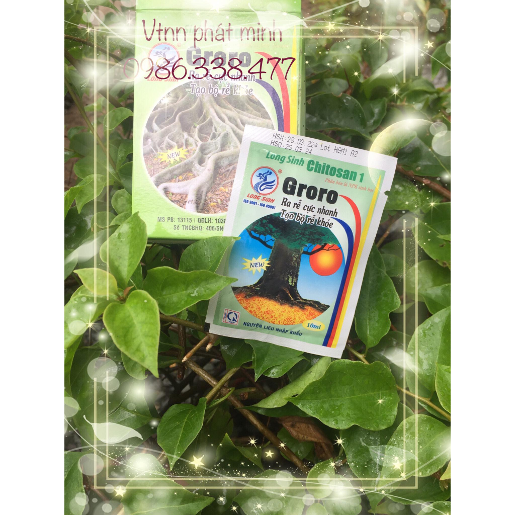 Phân bón kích ra rễ cực mạnh Groro Chitosan (gói 10ml) | Shopee Việt Nam