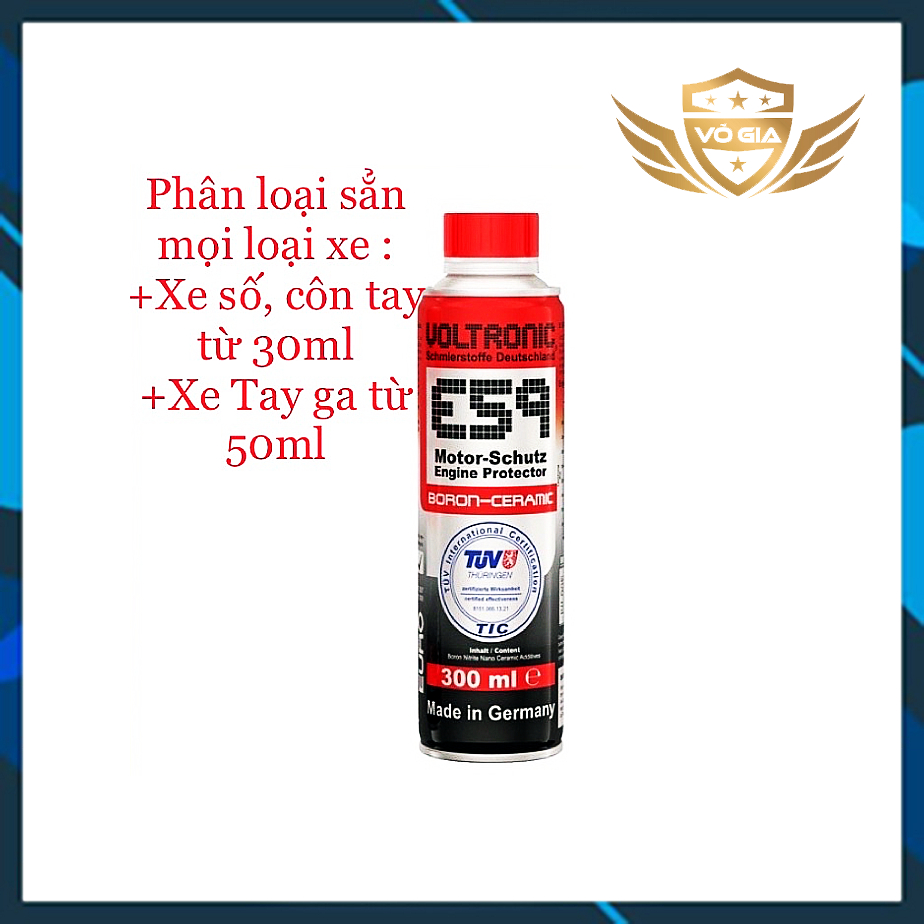 Phụ gia nhớt Voltronic E59 Moto-Schutz Engine Protector - Phủ Sứ Ceramic bảo vệ động Cơ | Shopee ...