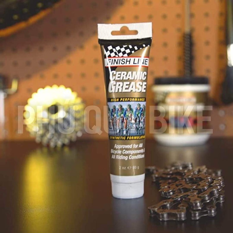 Mỡ Bò CERAMIC Dùng Cho Vòng Bi Bạc Đạn / BB / Chén Cổ FINISH LINE CERAMIC GREASE 60ml | Shopee ...