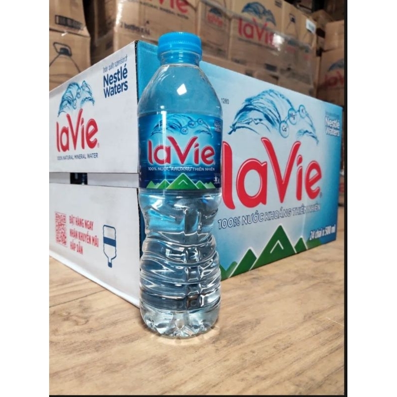 thùng 24 chai nước khoáng thiên nhiên lavie chai 500ml | Shopee Việt Nam