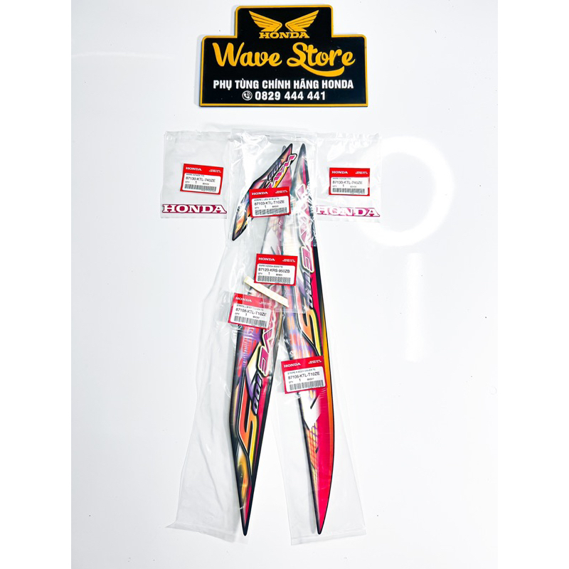 TEM WAVE S100 THAILAND HỒNG ĐEN | Shopee Việt Nam