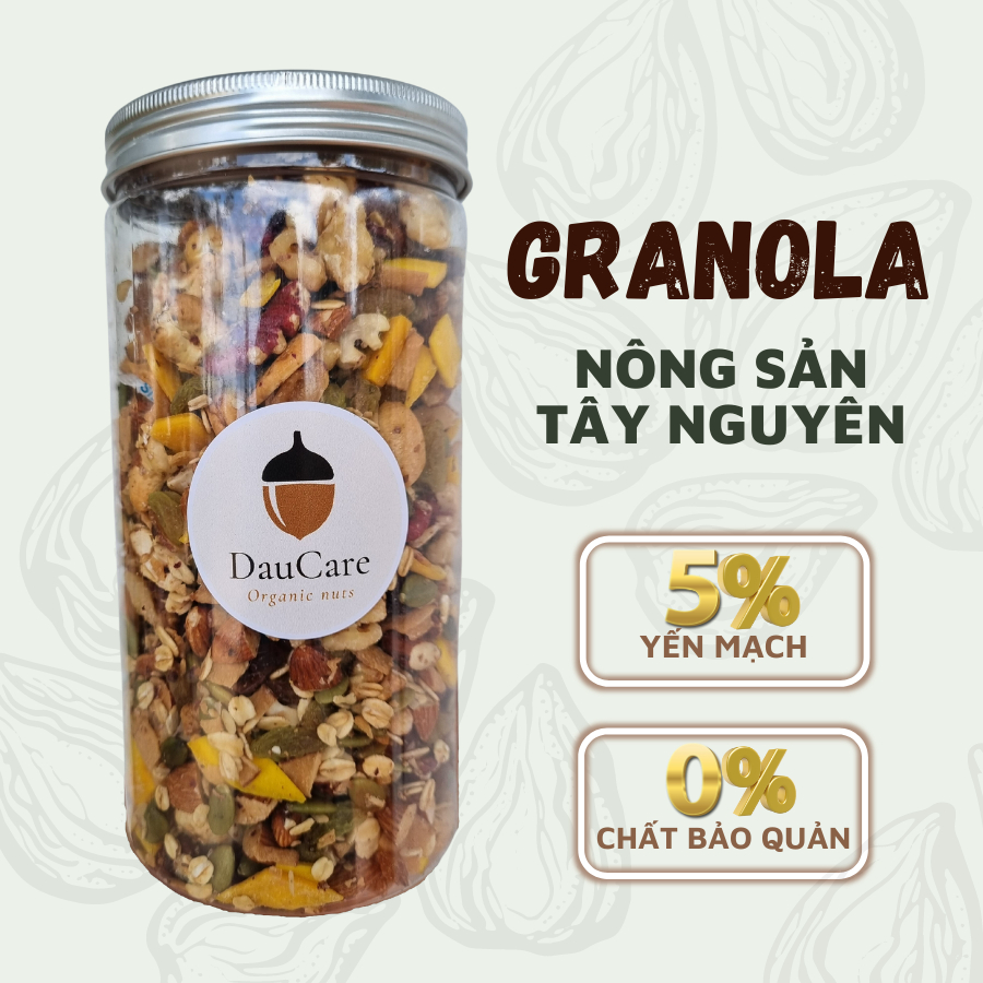 [HAUP39 giảm 39k] Granola DauCare - Siêu Hạt Mật Ong 500ml | Shopee ...