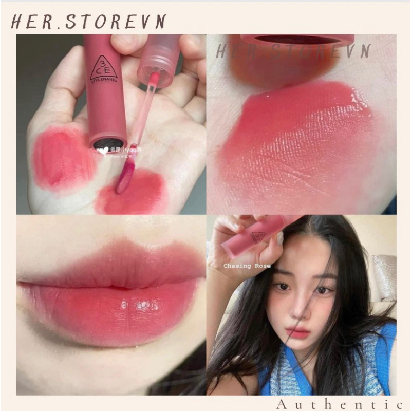 Son 3CE Blur Water Tint Chasing Rose - Màu Hồng Khô | Shopee Việt Nam