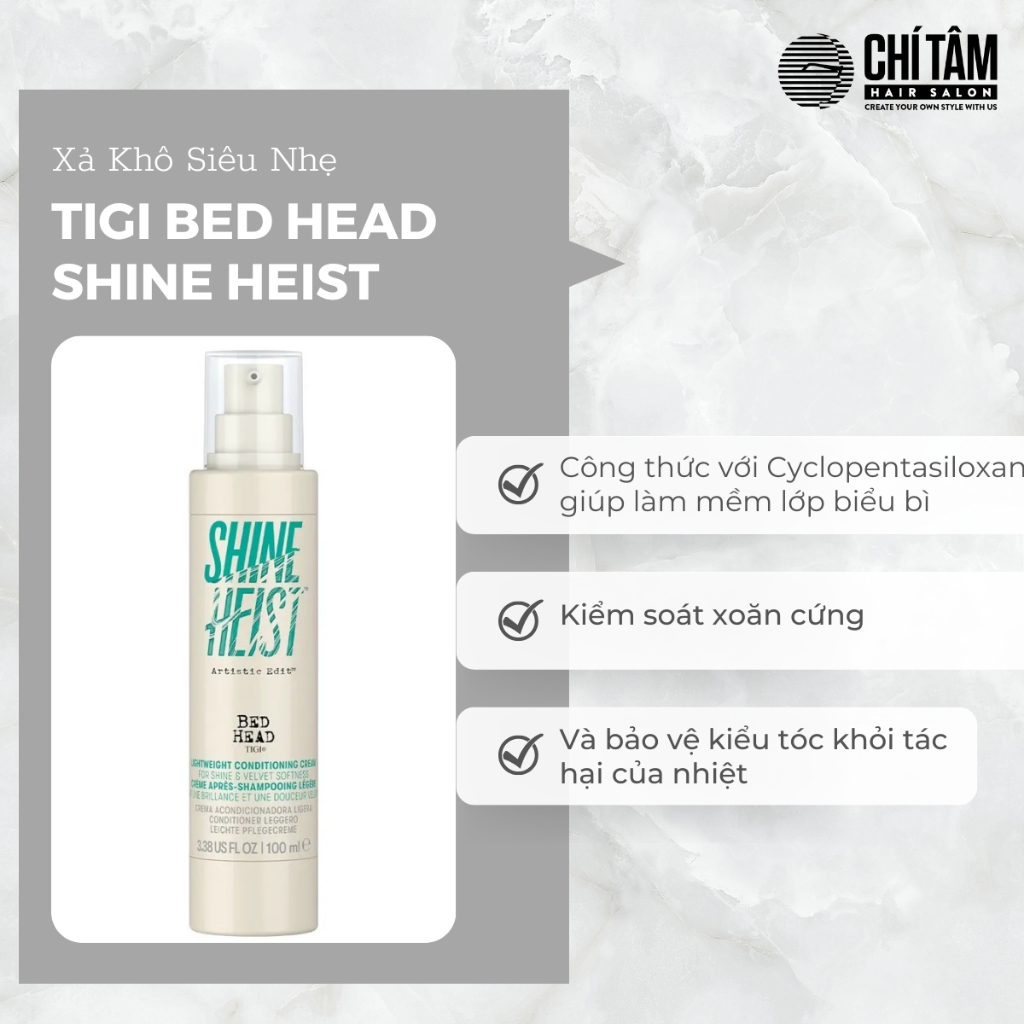 Xả Khô Siêu Nhẹ, Tăng Cường Bóng Mượt Tigi Bed Head SHINE HEIST 100ml ...