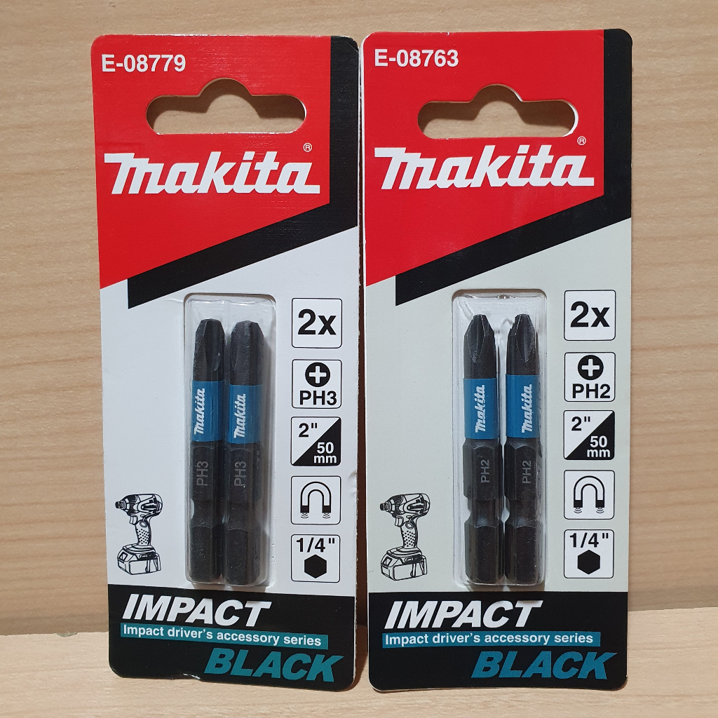 Bộ 2 Mũi Vít PH3,PH2 50mm IMPACT BLACK MAKITA E-08779 E-08779 - E-08763 ...