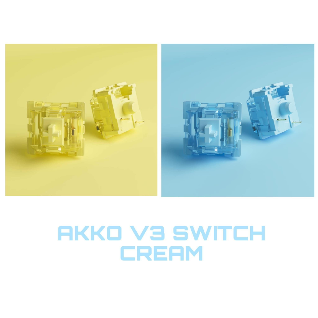 AKKO V3 Cream Yellow và Cream Blue SWITCH COMBO 45 CÁI (BẢN THƯỜNG ...