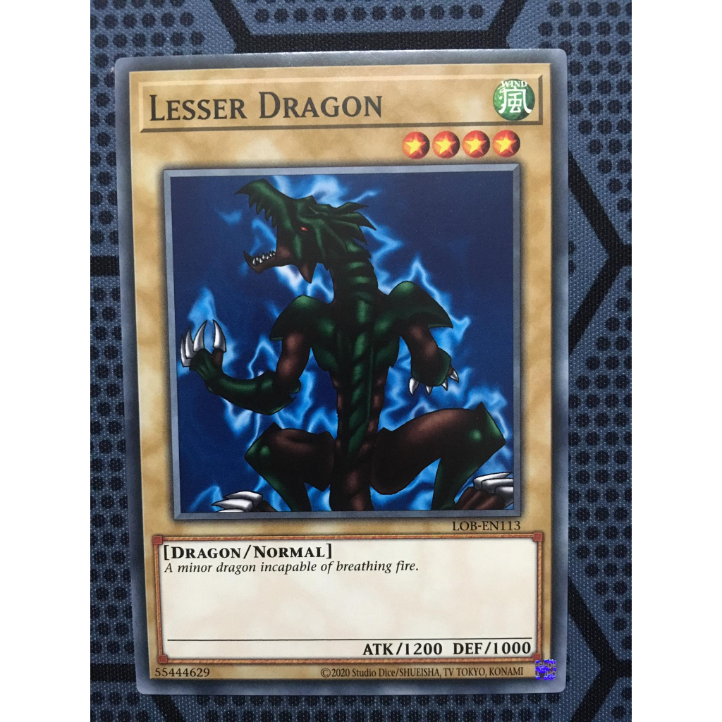 Bài yugioh thời đầu duel monster - Lesser Dragon - LOB-EN113 - Common ...