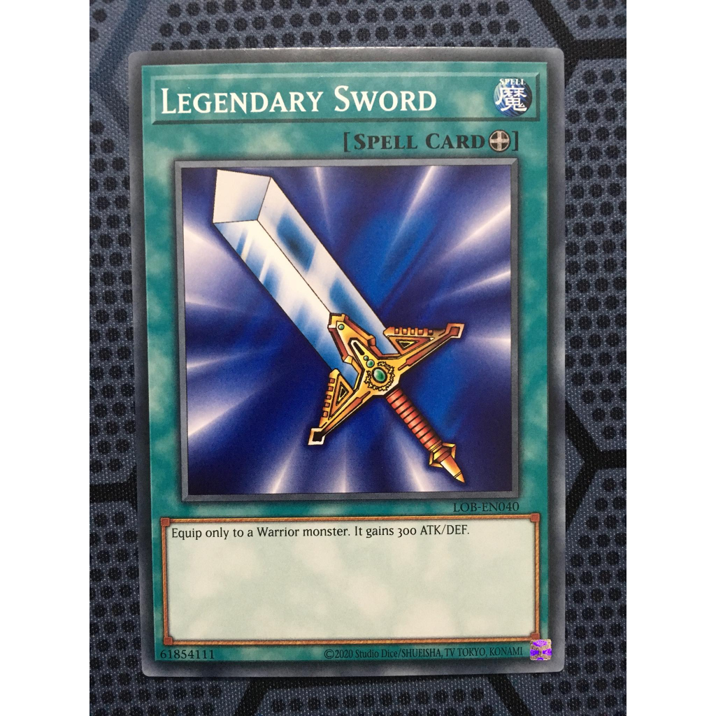 Bài yugioh thời đầu duel monster - Legendary Sword - LOB-EN040 - Common ...