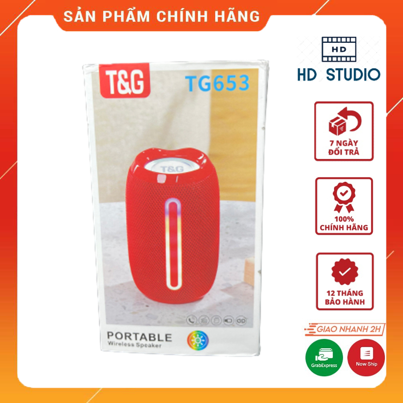 Loa Bluetooth TG653 Âm Thanh Bass Hay, Loa Bluetooth TG-653 Hỗ Trợ Đèn LED, Kết Nối Máy Tính ...
