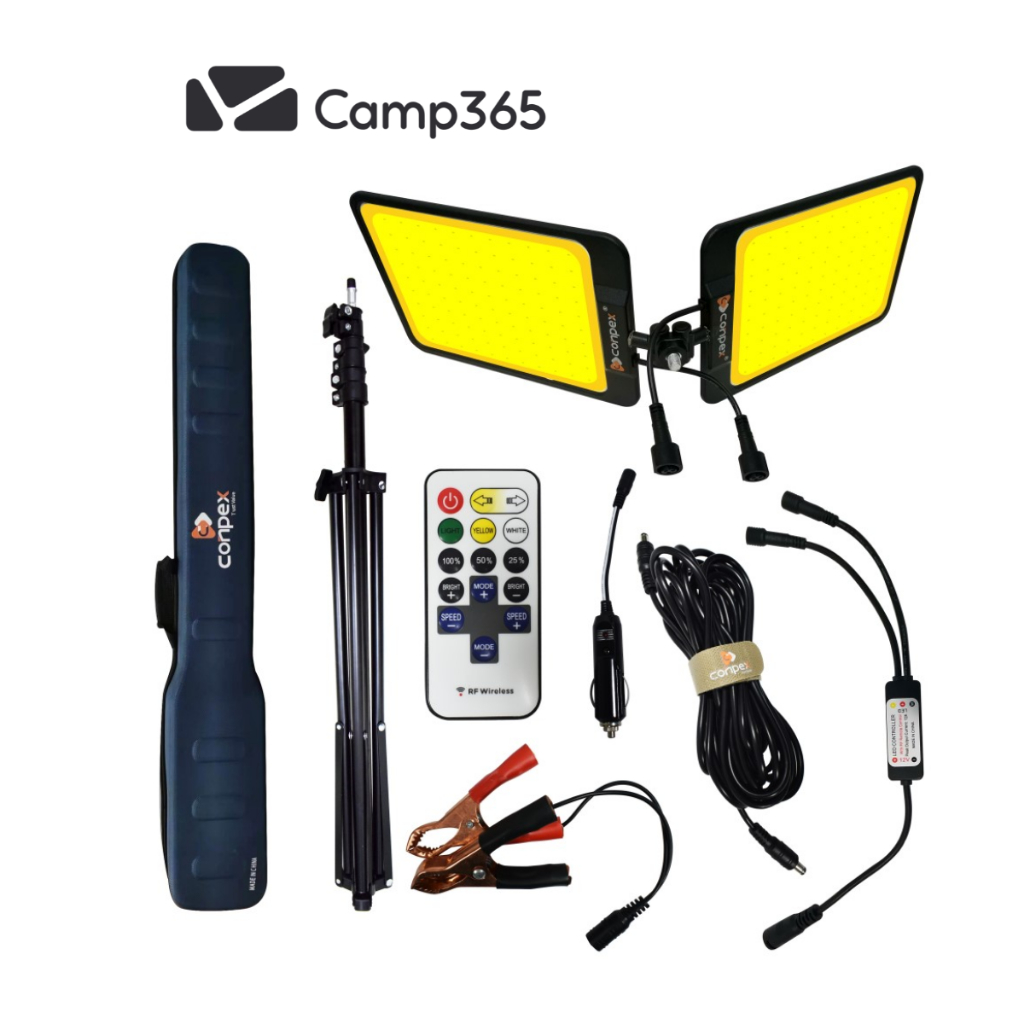 Đèn led camping Conpex chip led đôi 2 tép chống nước,chỉnh được 3 màu ...