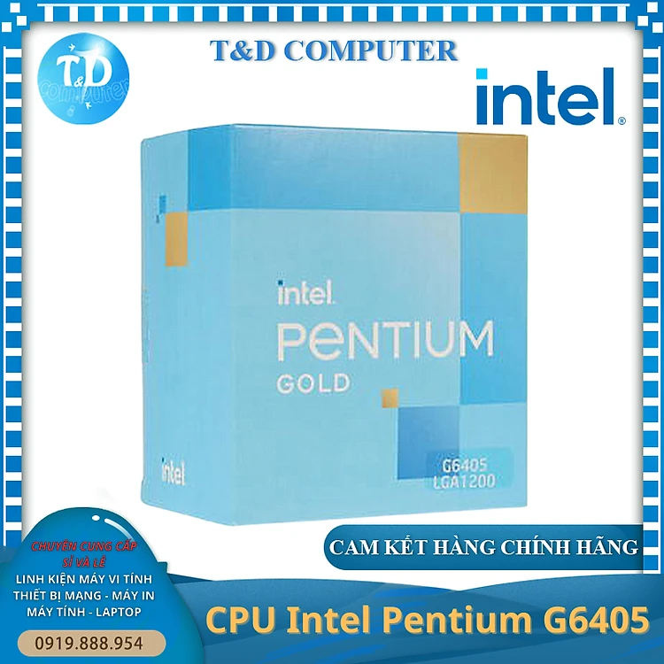CPU Intel Pentium G6405 4.1GHz (Socket 1200, 2 Nhân 4 Luồng 4MB) - Hàng chính hãng | Shopee Việt Nam