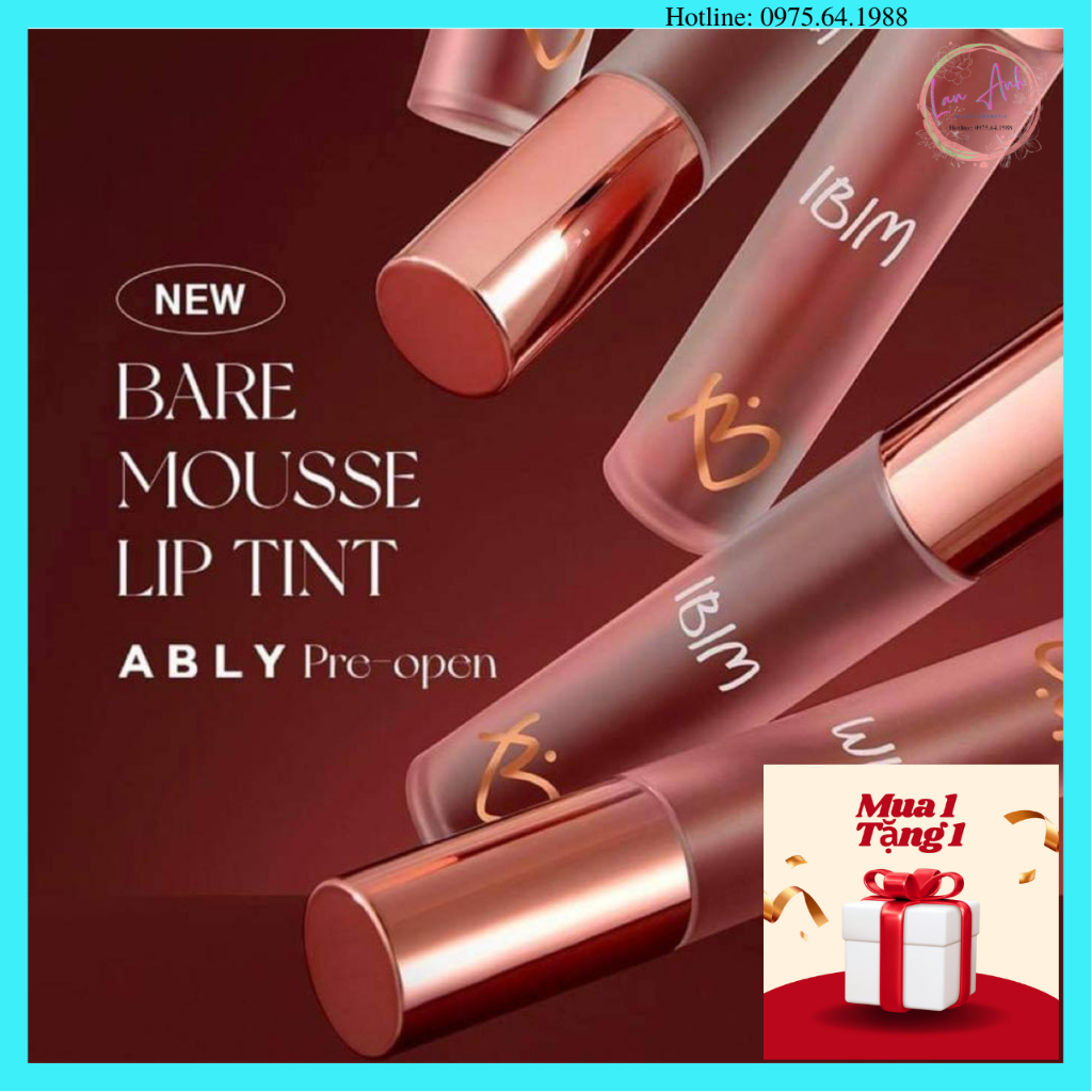 [Chính Hãng] Son Kem Lì Hàn Quốc IBIM Bare Mousse Lip Tint 4.3g | Shopee Việt Nam