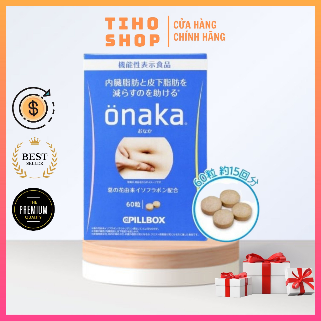 Viên Giảm mỡ bụng Onaka 60v Date 2025 Chính Hãng Nhật Bản | Shopee Việt Nam