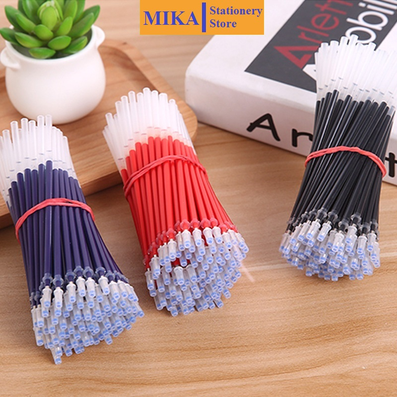 Ruột bút mực gel ngòi 0.5mm MIKA màu đen đỏ xanh giá rẻ R01 | Shopee ...