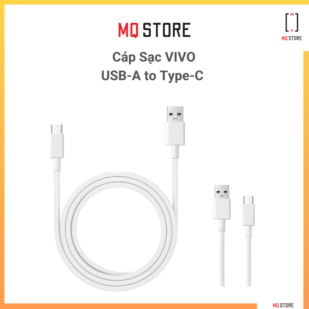 Cáp sạc nhanh, dây sạc nhanh Vivo Type C to Type C 6A, USB-A to Type C ...