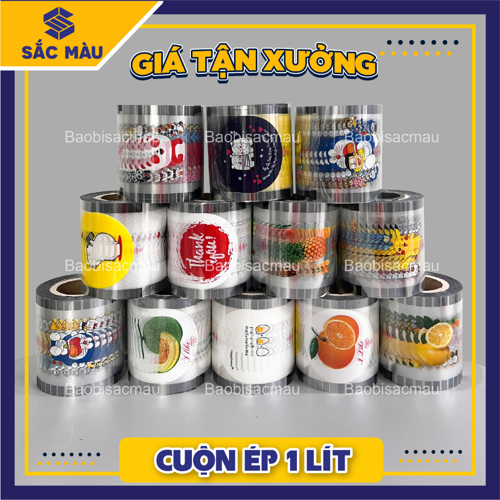 Cuộn màng ép ly, màng dập cốc dùng cho ly khổng lồ 800ml -900ml -1000ml ...