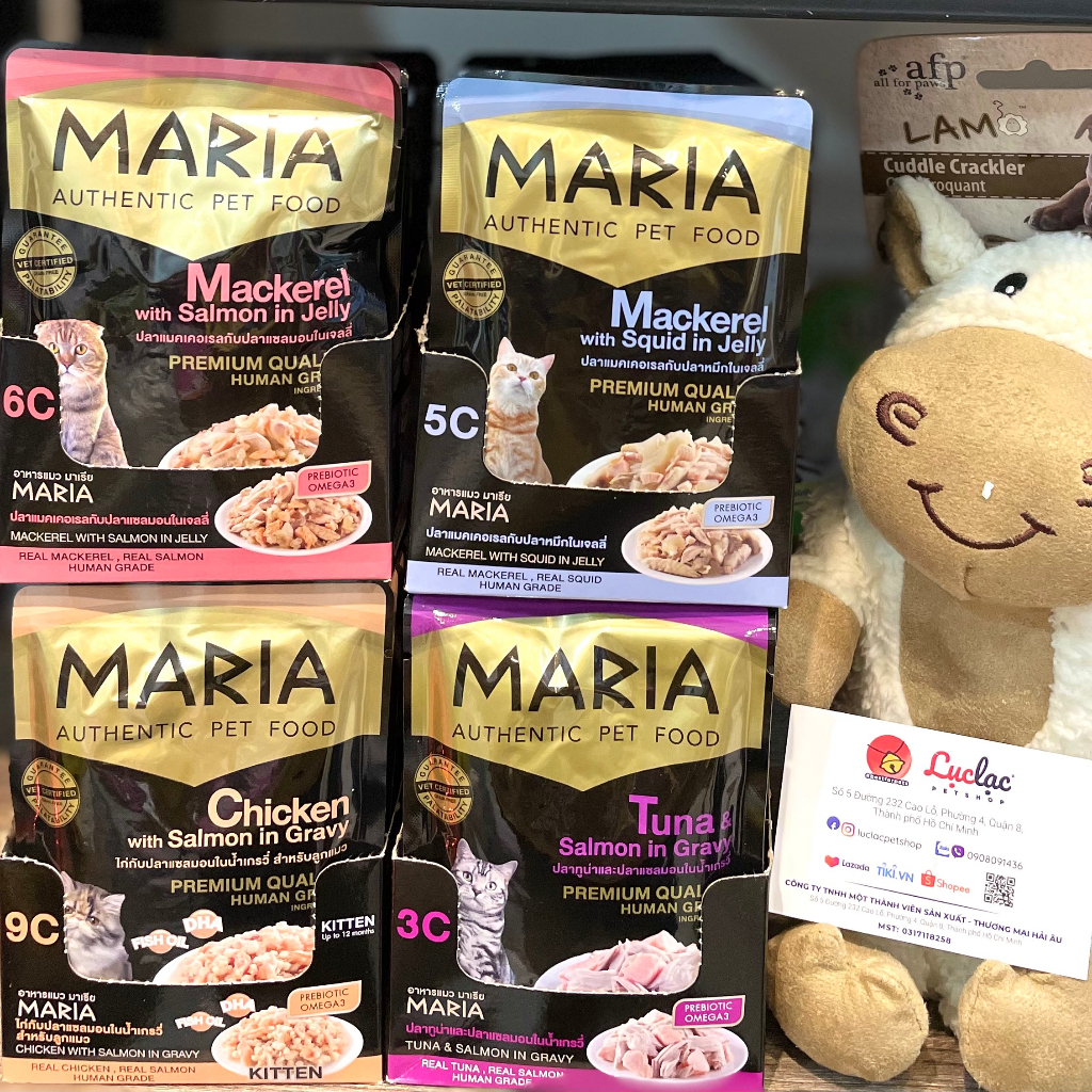 Pate Maria cao cấp cho mèo nhập khẩu chính hãng Thái Lan - Gói 70g ...