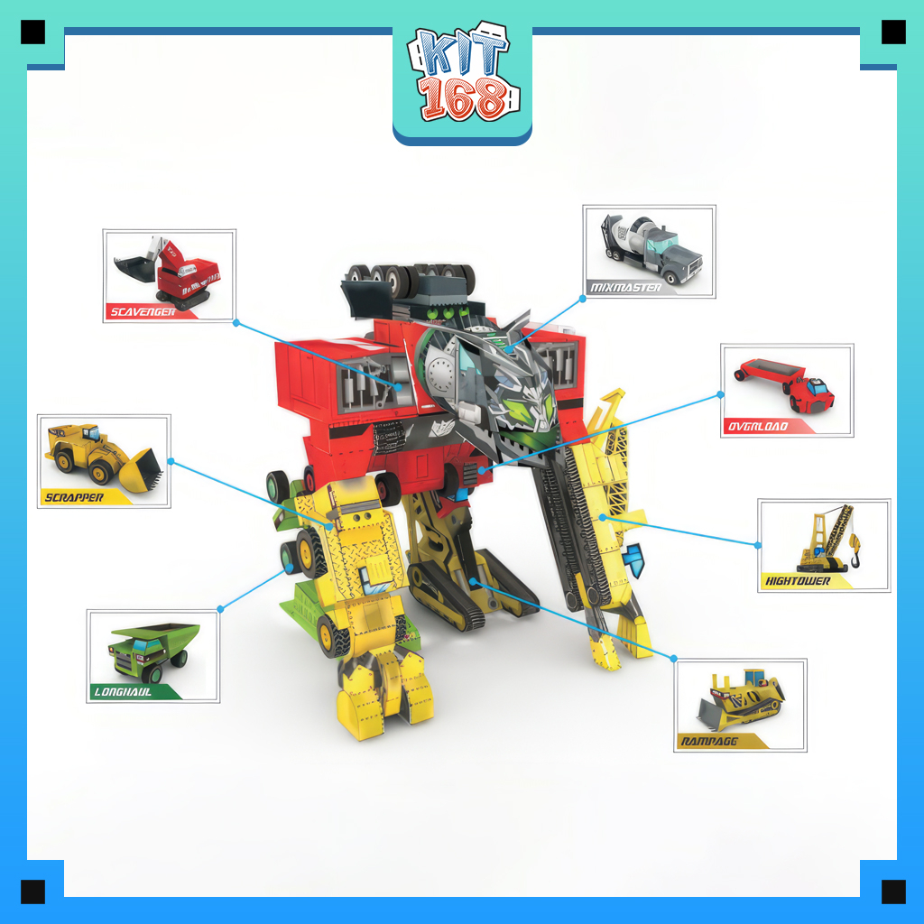 Mô hình giấy Anime Game Constructicon Devastator - Transformers (biến ...