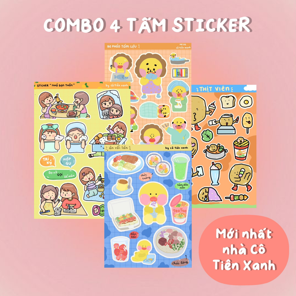 Sticker đặc biệt Cô Tiên Xanh | Shopee Việt Nam