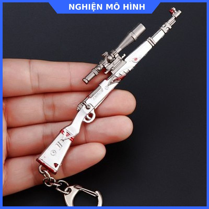 Móc khoá mô hình PUBG AWM AKM K98 AK M416 M249 M16A4 Flare gun Thompson AUG A3 UMP9 Vector SKS ...