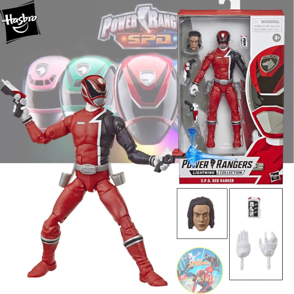 Mô Hình Power Ranger Lightning Collection SPD Red Ranger Hasbro Siêu ...