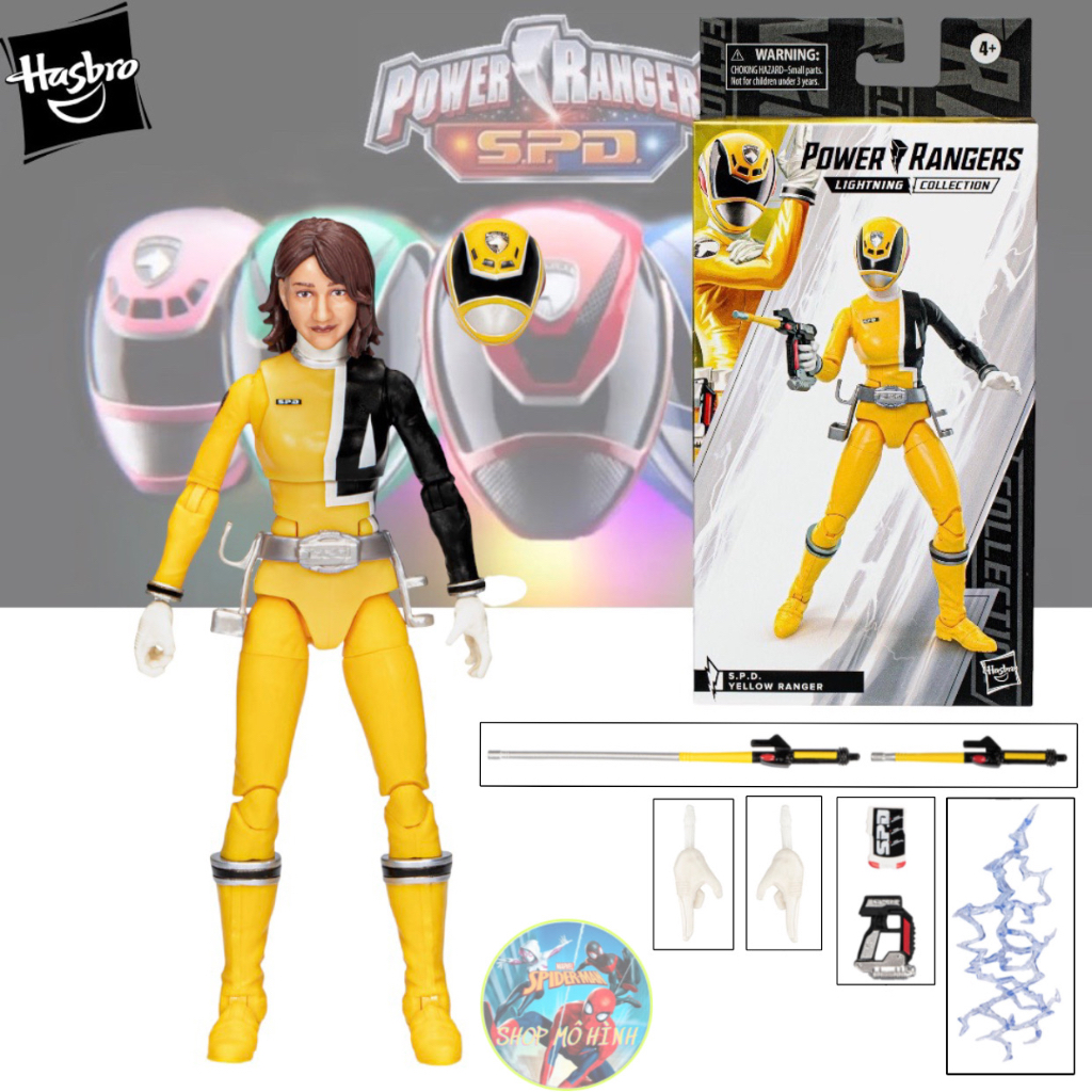 Mô Hình Power Ranger Lightning Collection SPD Yellow Ranger Hasbro Siêu ...