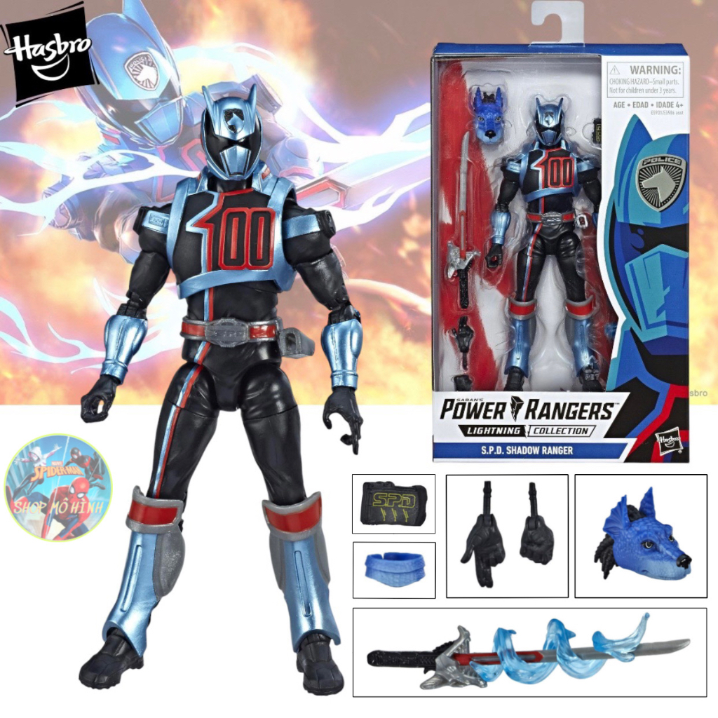 Mô Hình Power Ranger Lightning Collection SPD Shadow Ranger Hasbro Siêu ...