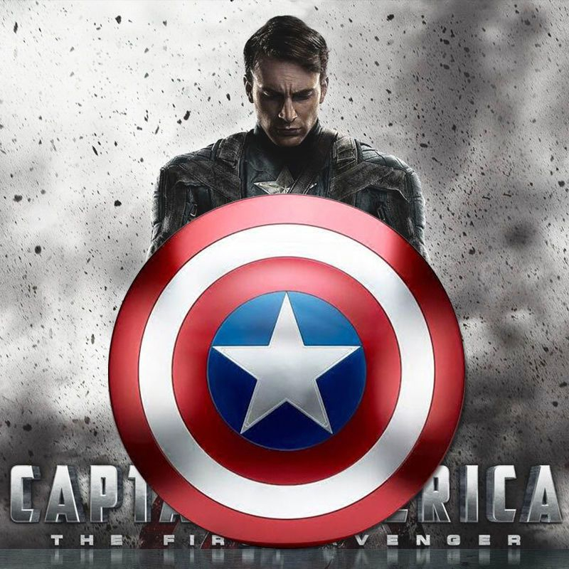 (Kim Loại) Mô Hình Khiên Captain America bằng Thép Nguyên Khối tỉ lệ 1: ...