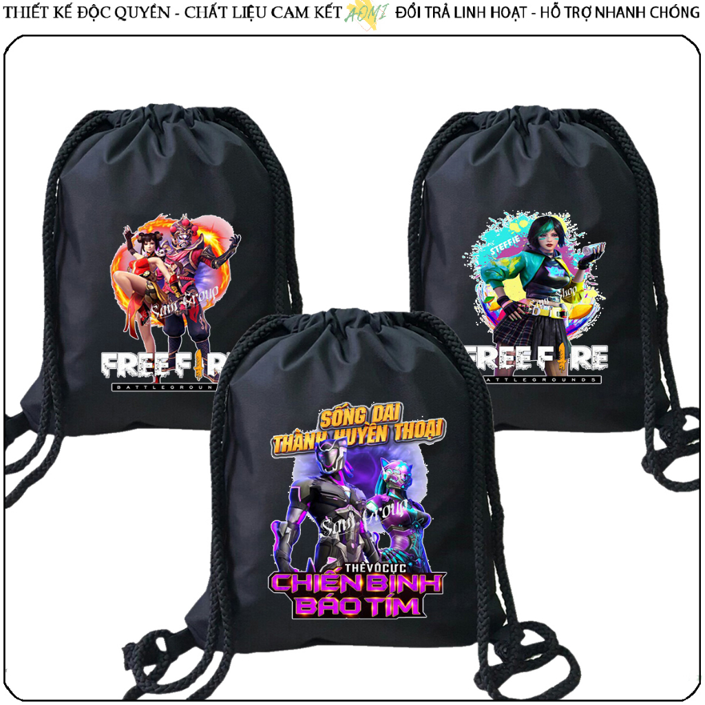 BALO Free Fire - Hộp Chiến Thần báo tím MINI AOMIVN DÂY RÚT ĐEO VAI ...