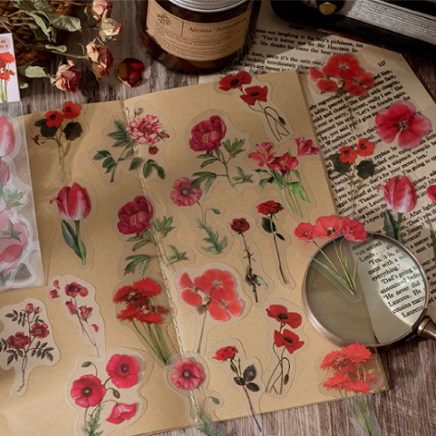 20 sticker hoa hồng trang trí | Shopee Việt Nam