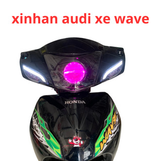 xi nhan led audi tổ ong demi xe wave lắp cho wave a 100, 110 wave s100 ...