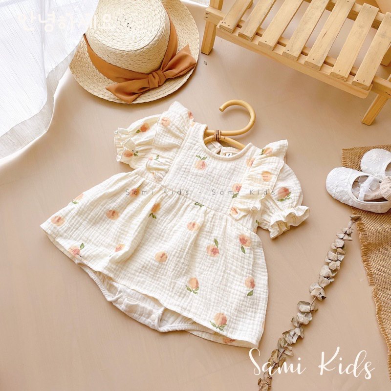 Body xô cho bé gái mát mẻ dễ thương 3-14kg SAMIKIDS WS29XH | Shopee Việt Nam