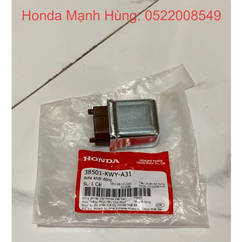 Rơle khởi động - rơ le đề HONDA WAVE A100 năm 2013-2016. 38501KWYA31 ...