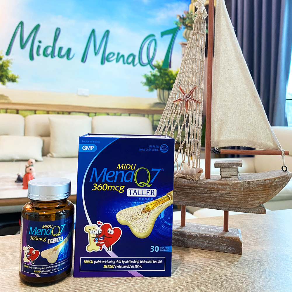 Midu MenaQ7 360mcg - Phát triển chiều cao cho trẻ dậy thì và chắc khỏe ...
