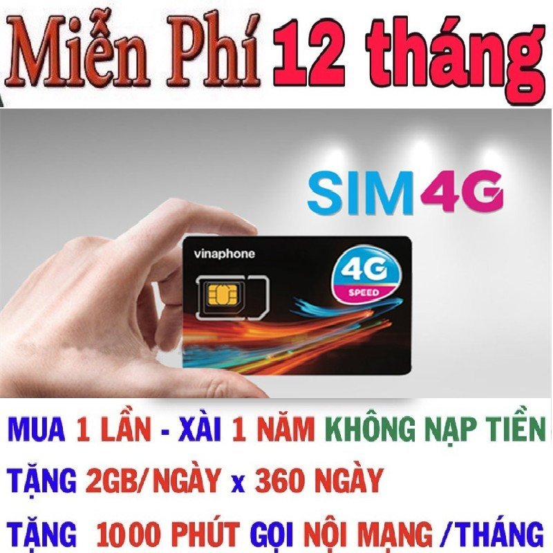 Sim 4G Vinaphone F HAPPY có ngay 60GB tốc độ cao trong tháng, 1000P Gọi không giới hạn dung ...