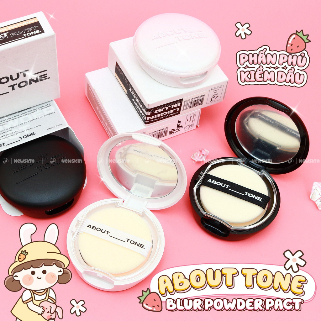 Phấn Phủ Siêu Mịn Kiềm Dầu About Tone Powder Pact 9g | Shopee Việt Nam