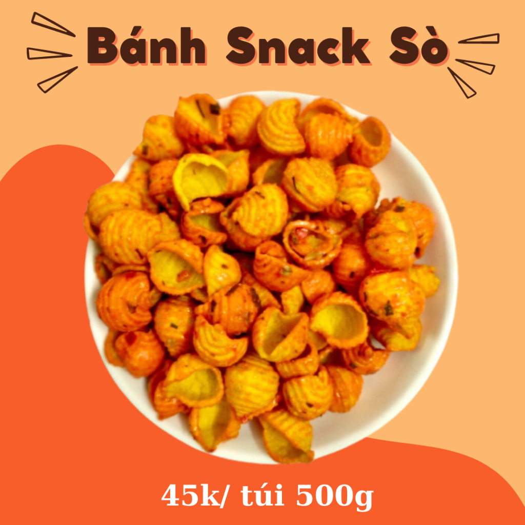 TÚI 500g Bánh snack sò hành ĐẶC BIỆT thơm ngon | Shopee Việt Nam