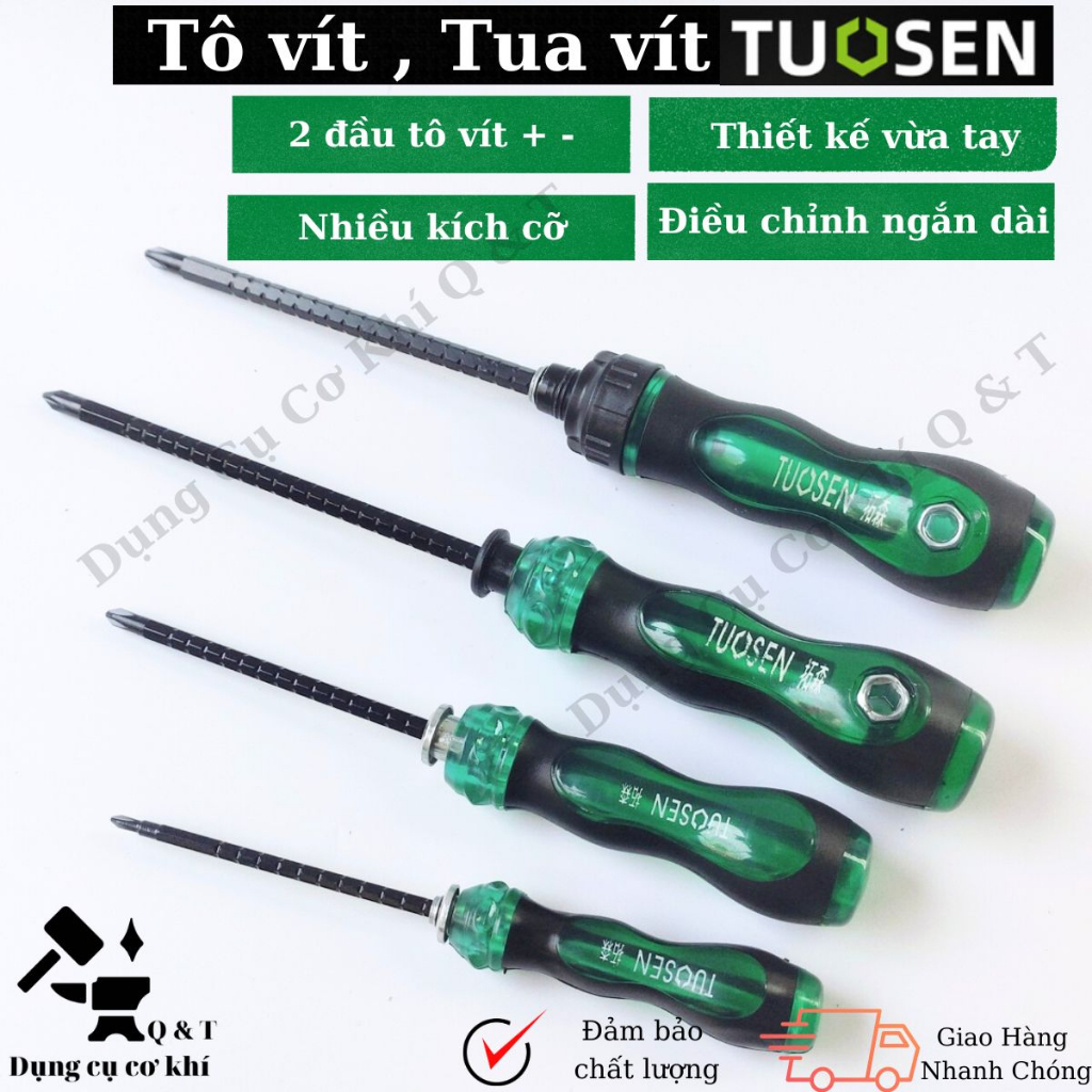Tô vít , Tua vít 2 đầu 4 cạnh và 2 cạnh chính hãng TOUSEN có từ tính ...