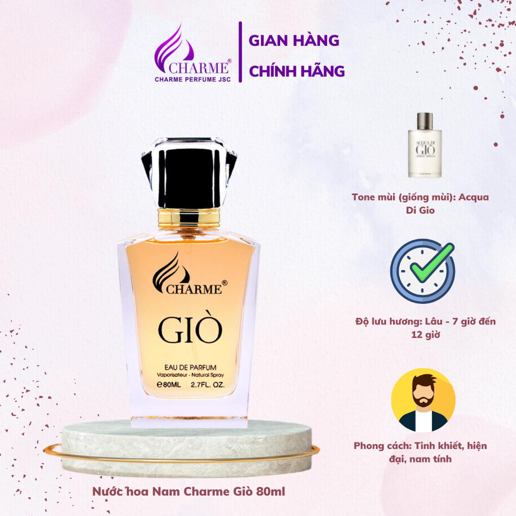 Nước Hoa Nam Charme Giò 80ml | Shopee Việt Nam